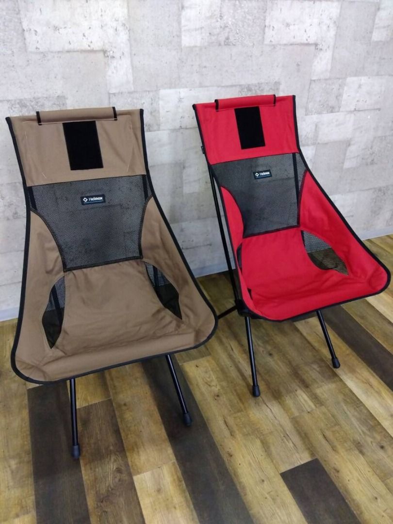 Excellent condition, set of two Helinox Sunset Chairs, high-back, compact, perfect for camping ...