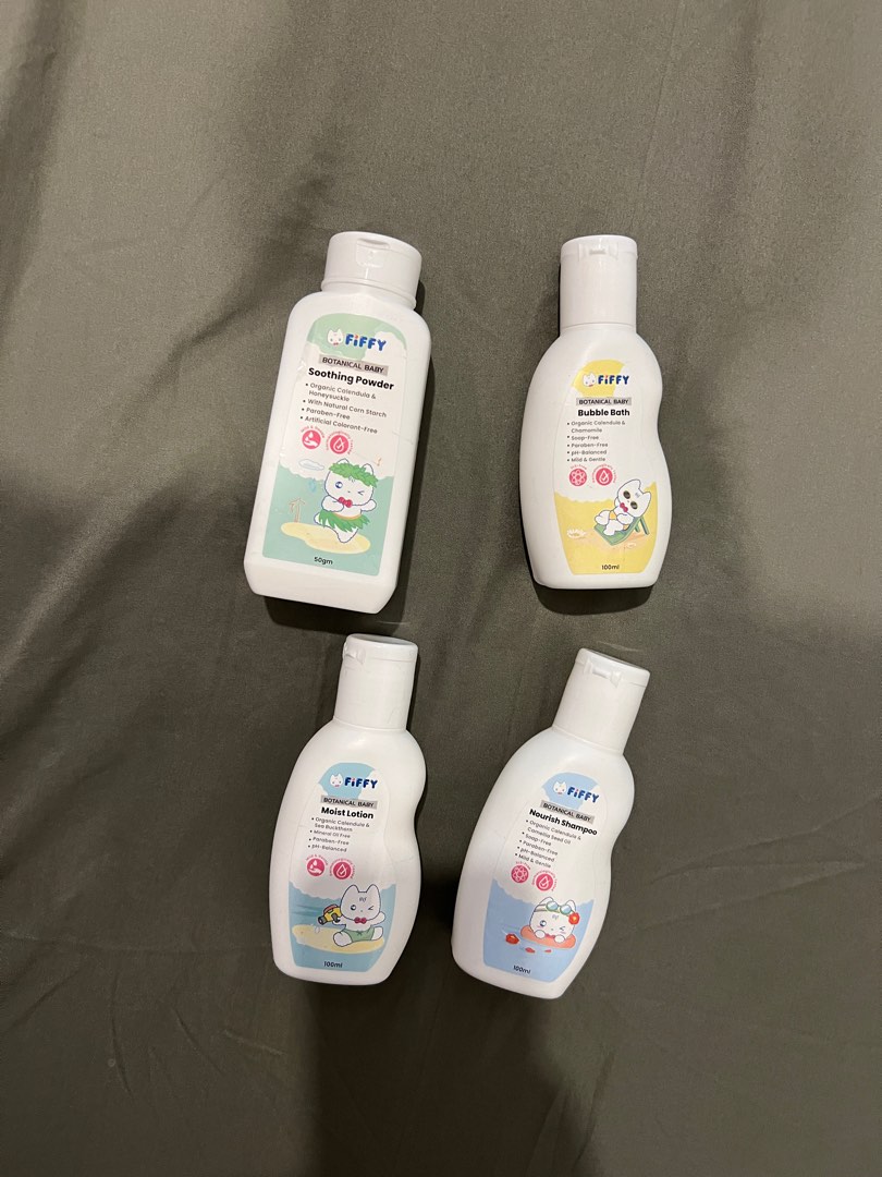 Fiffy Botanical Baby Toiletries Set, Babies & Kids, Bathing & Changing ...