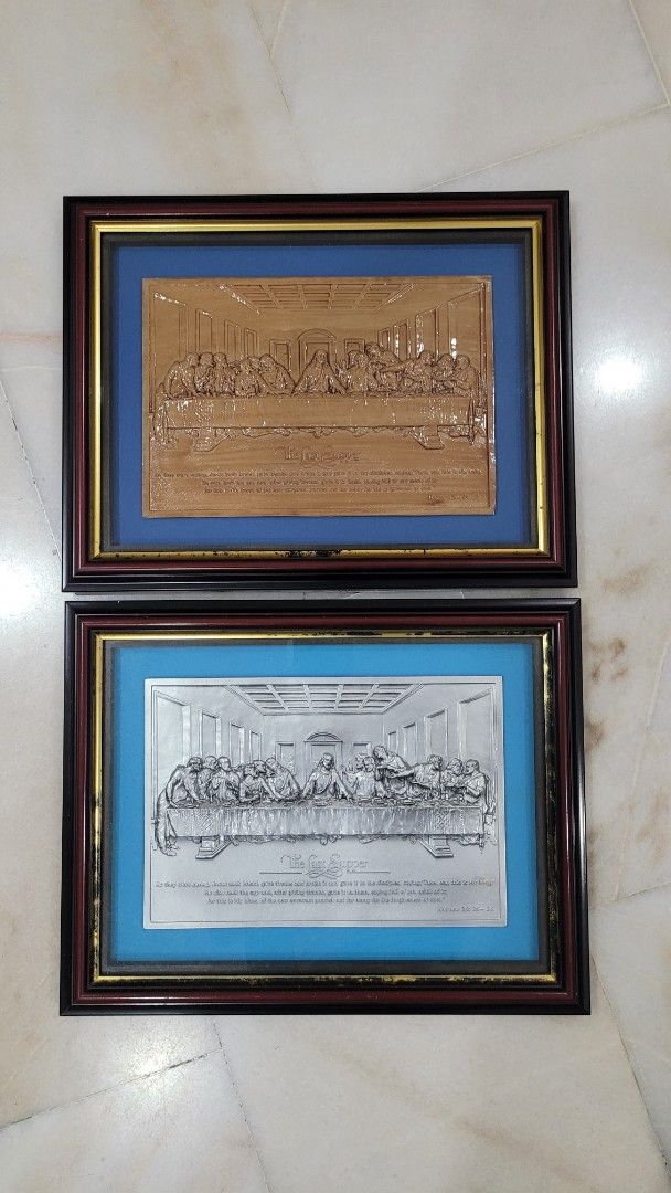 Framed Relief Art - The Last Supper, Furniture & Home Living, Home ...