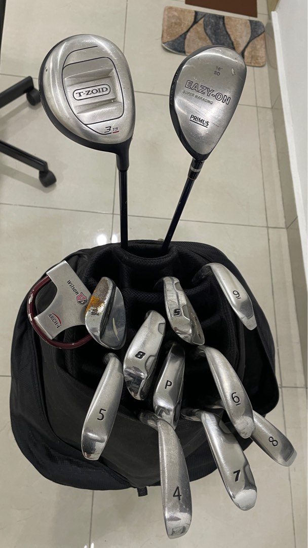 Golf Clubs Beginner Set Iron, Wood, Wedge, Putter and Bag, Sports ...