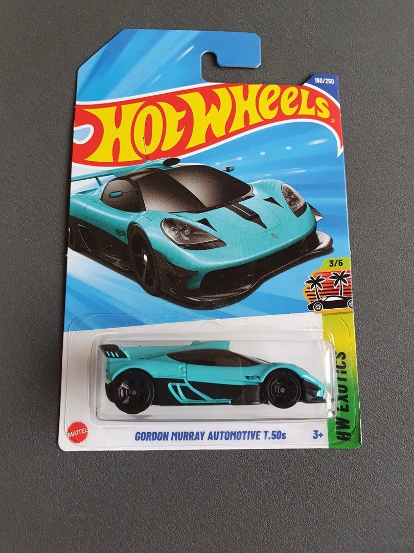 Hot Wheels gordon murray automotive t.50s t50 s hw exotics blue black ...