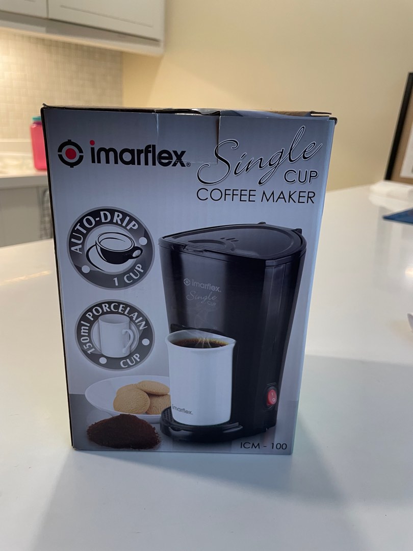 Imarflex Single Cup Coffee Maker ICM-100, TV & Home Appliances, Kitchen ...