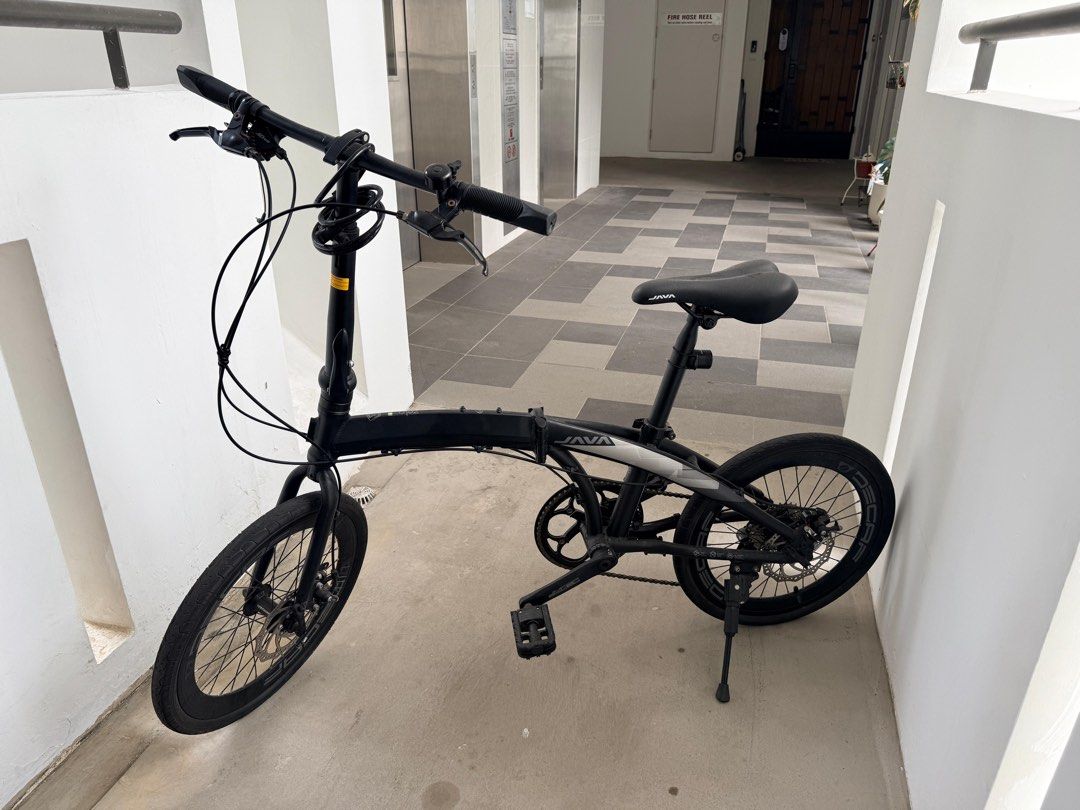 Java zelo Folding Bike - Black, Sports Equipment, Bicycles & Parts ...