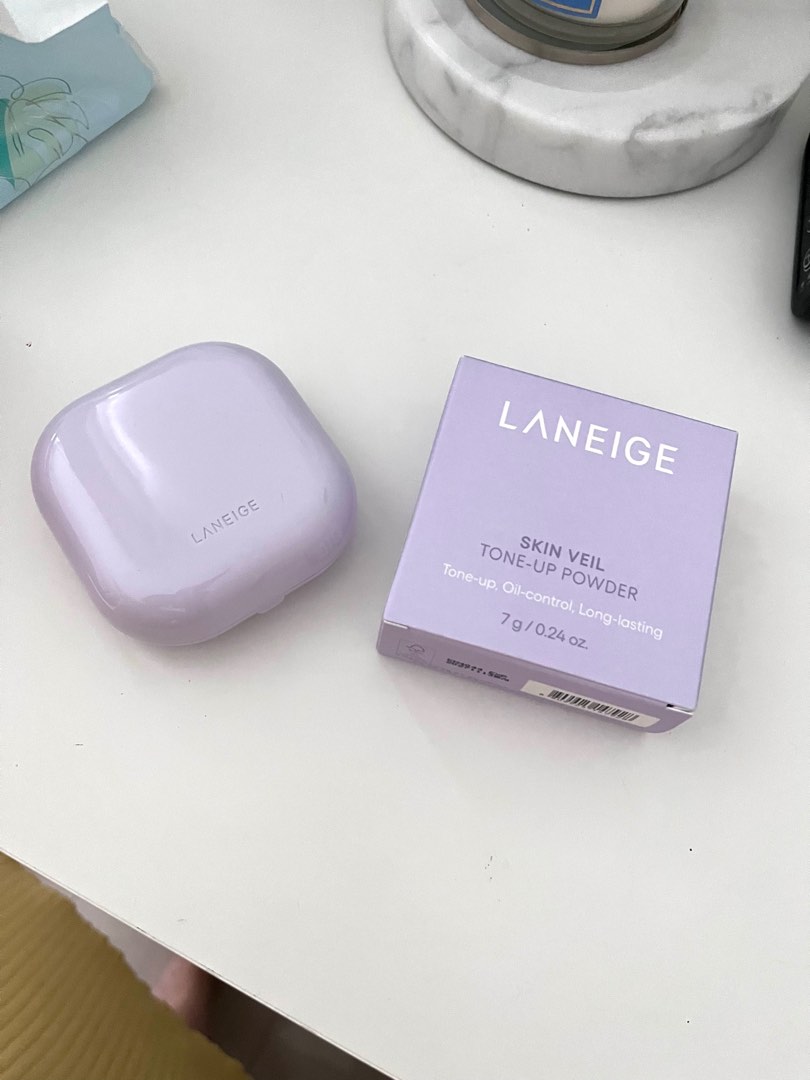 Laneige Skin Veil Tone-Up Powder + refill, Beauty & Personal Care, Face ...