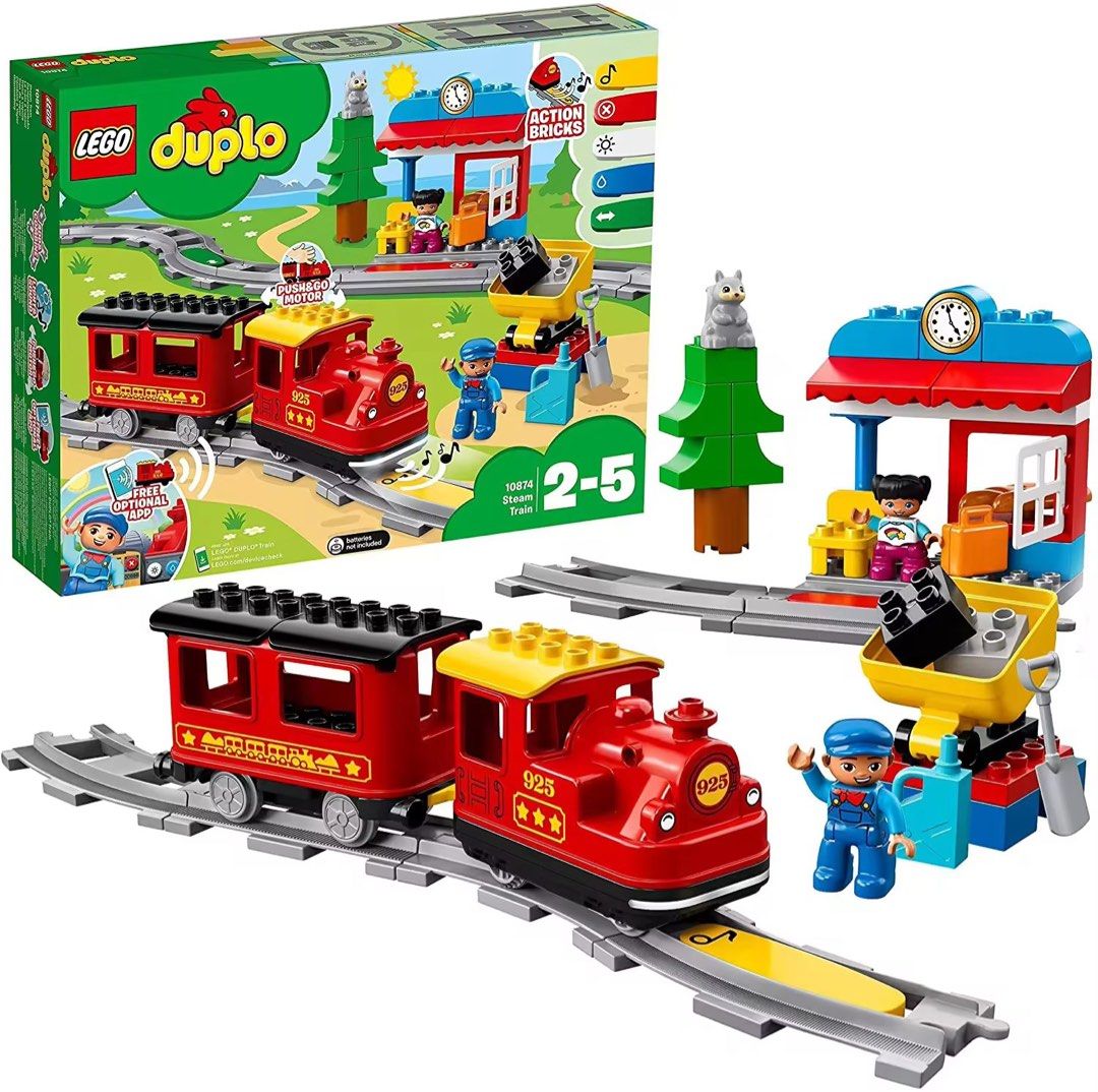 Lego Duplo 10874 Steam Train Set, Hobbies & Toys, Toys & Games on Carousell