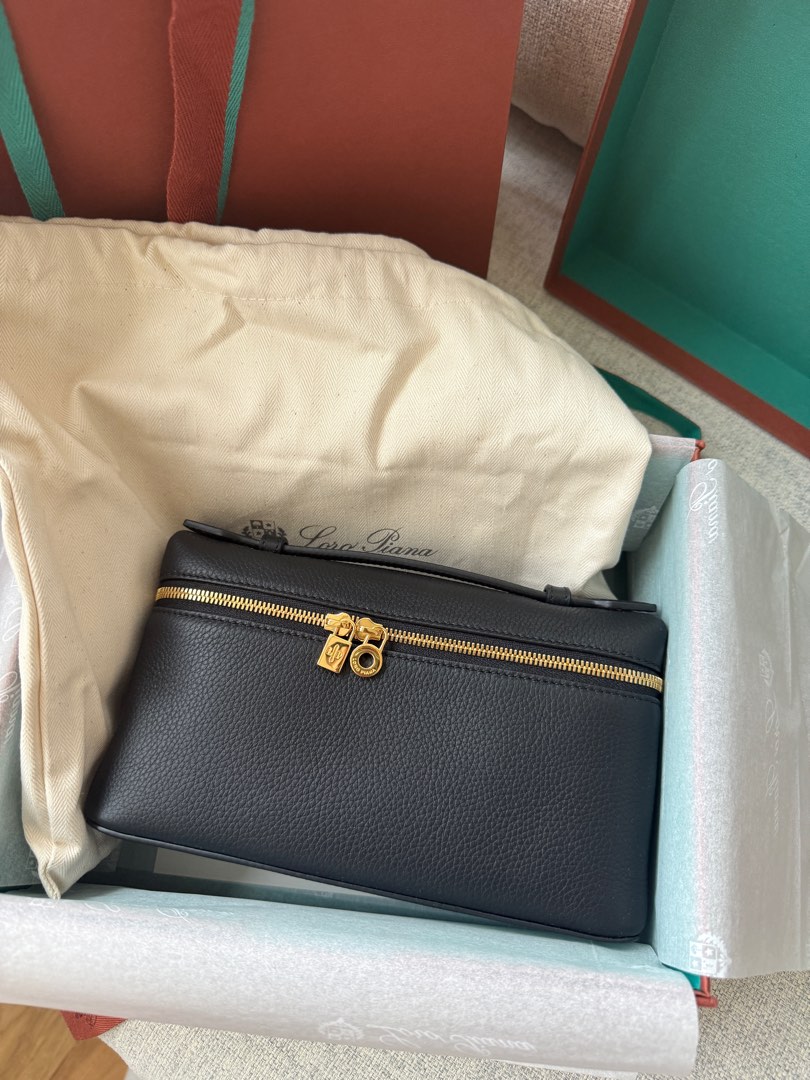 Loro Piana Extra Pocket L19 Black, Luxury, Bags & Wallets on Carousell