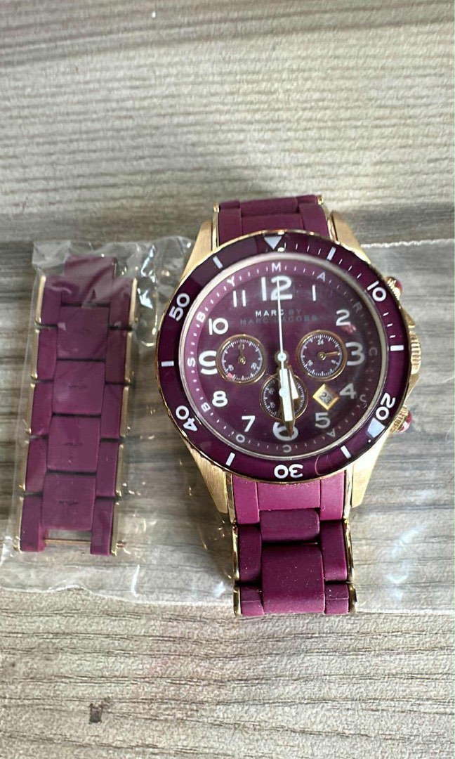 Marc Jacobs Rock Chronograph Watch, Luxury, Watches on Carousell