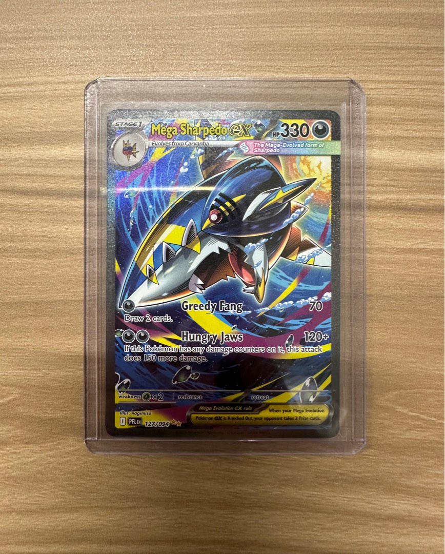 Mega Sharpedo EX Special Illustration Rare, Hobbies & Toys, Toys ...