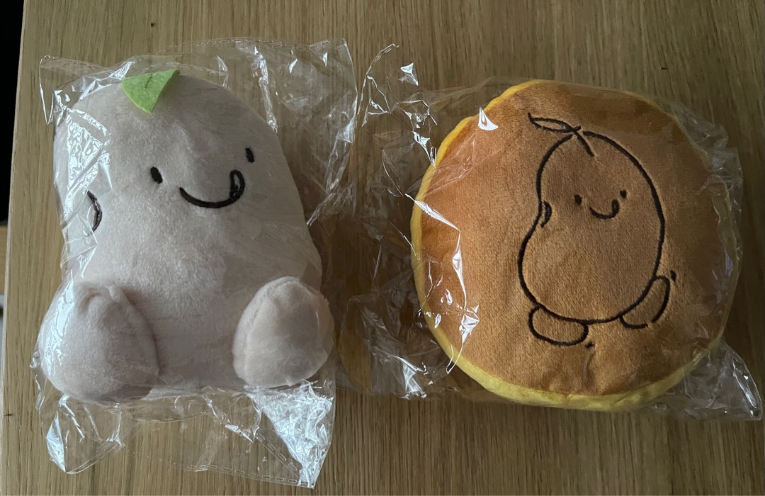 Mr Bean Cute Plushie Set - Pancake & bean, Hobbies & Toys, Toys & Games ...