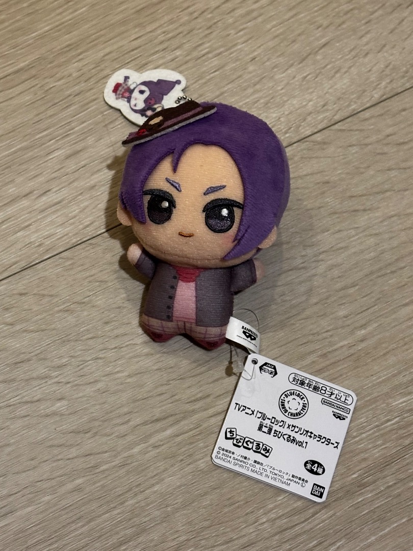 (NEGO OK) Blue Lock x Sanrio Reo Mikage Nui / Chibigurumi Plushie, Hobbies & Toys, Memorabilia ...