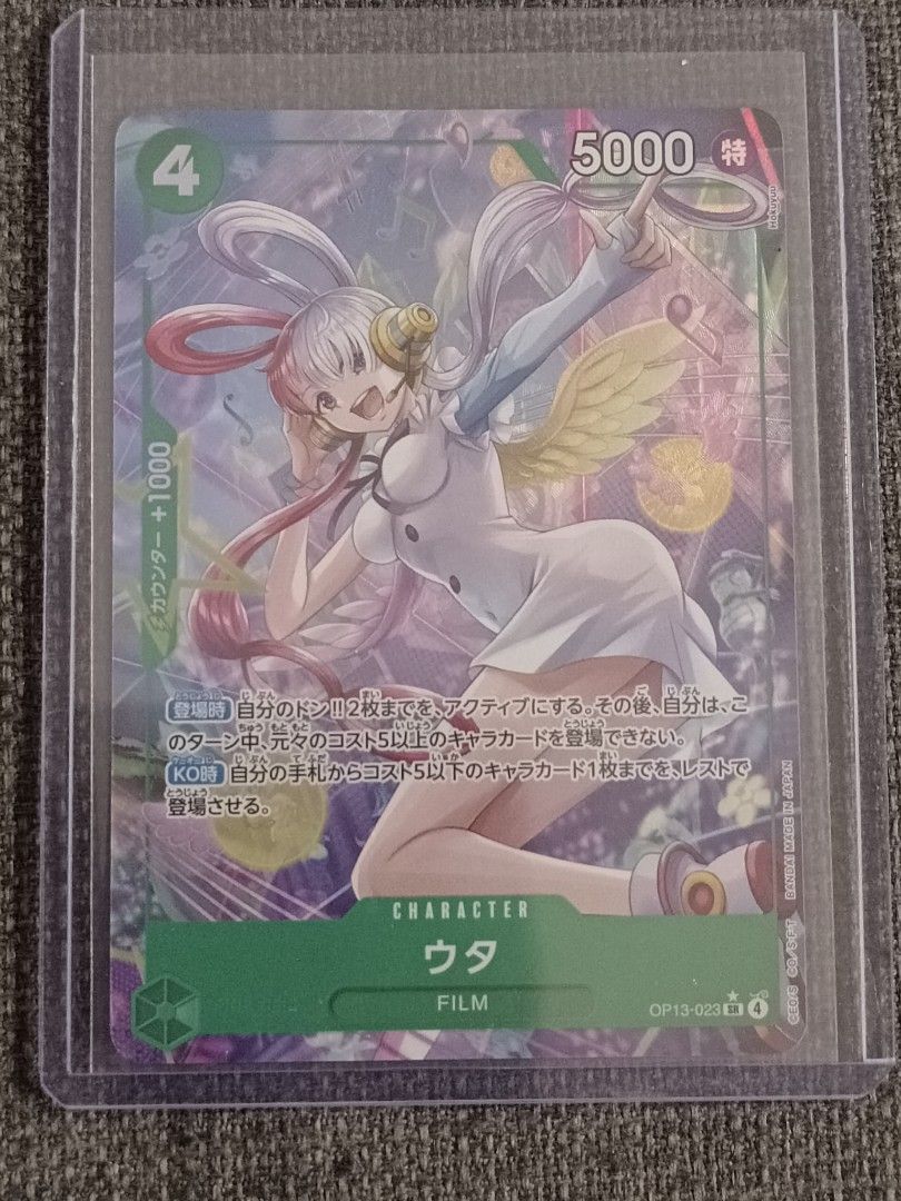 One Piece Game Card - OP13 Inherited Will: Uta (Parallel) P-SR Card (OP13-023), Hobbies & Toys ...