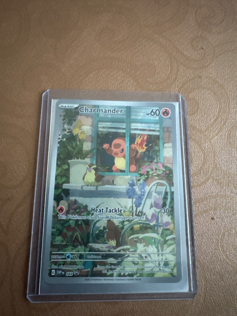 Charmander black star promo card from obsidian flames ETB, Hobbies ...