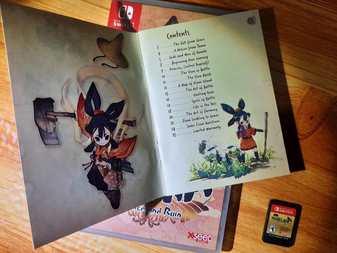 Sakuna of Rice & Ruin nintendo switch complete with manual, Video ...