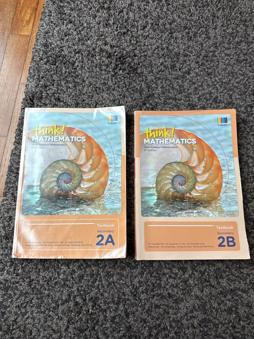 Think! Mathematics Secondary 2A & 2B Textbook, Hobbies & Toys, Books ...