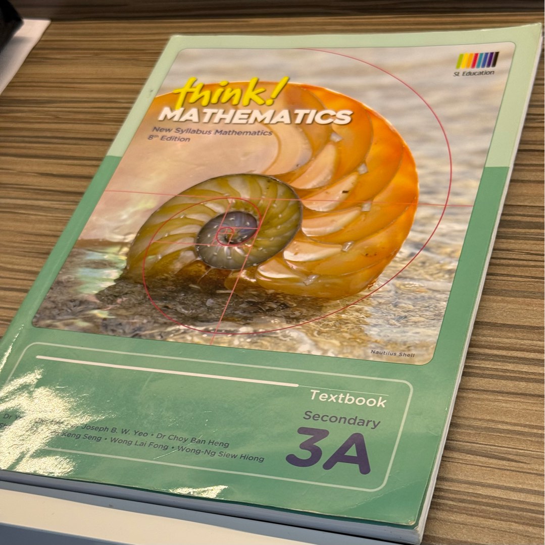 Think! Mathematics Secondary 3A/3B Textbook, Hobbies & Toys, Books ...