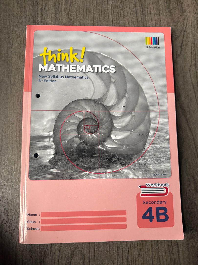 Think! Mathematics Secondary 4B Workbook, Hobbies & Toys, Books ...