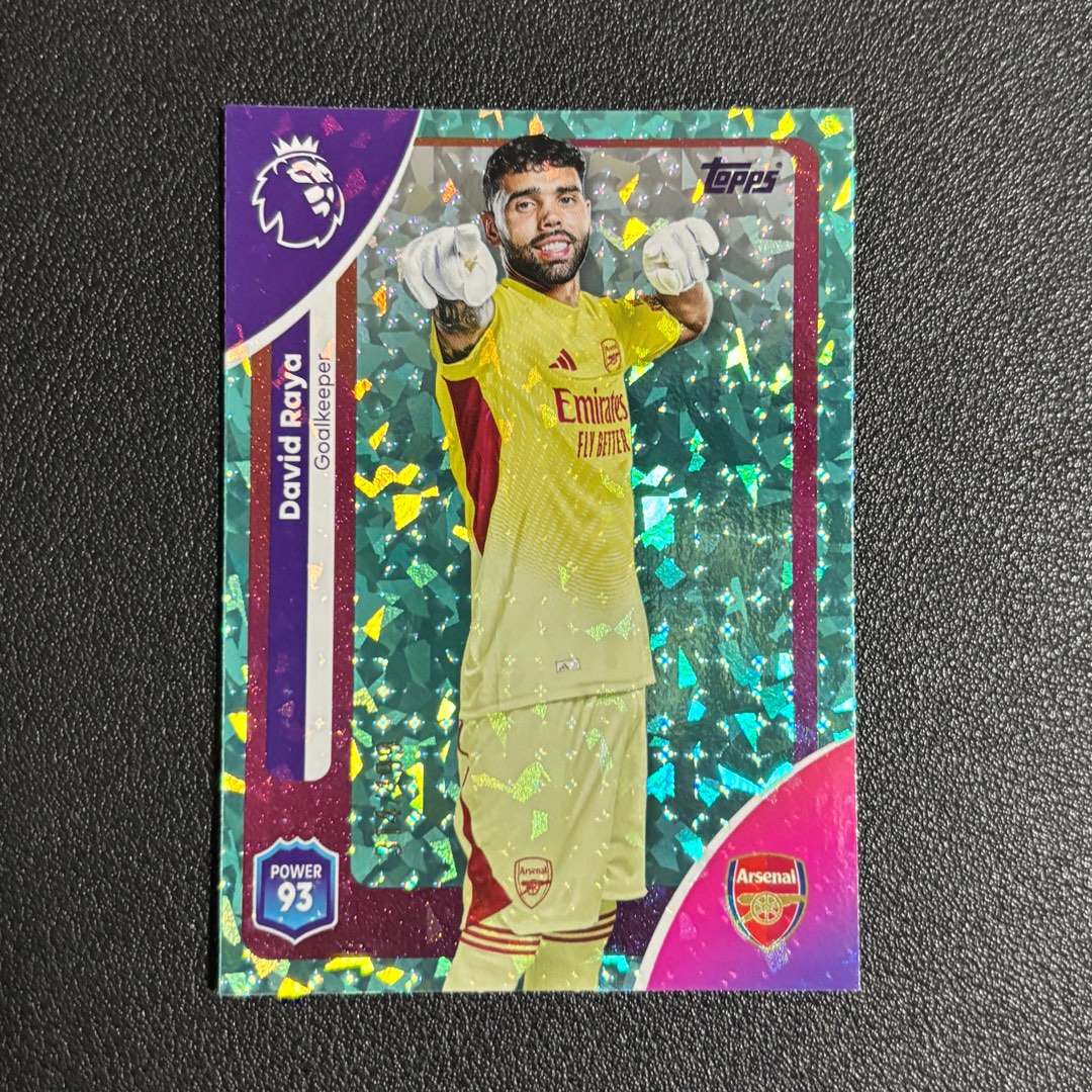 Topps Premier League 2025/26 Parallel Numbered David Raya Card, Hobbies ...