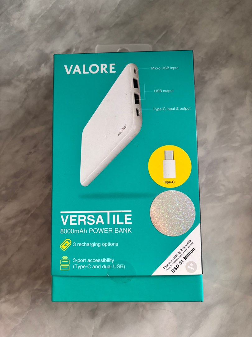 Valore portable power bank, Computers & Tech, Parts & Accessories ...