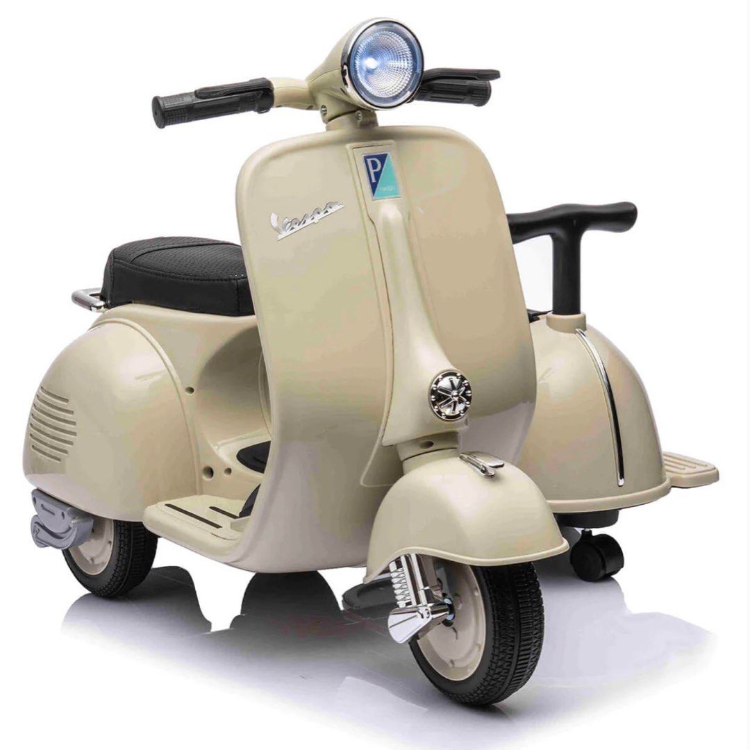 Vespa VL1T Kids Electric Scooter plus Sidecar, Babies & Kids, Infant ...
