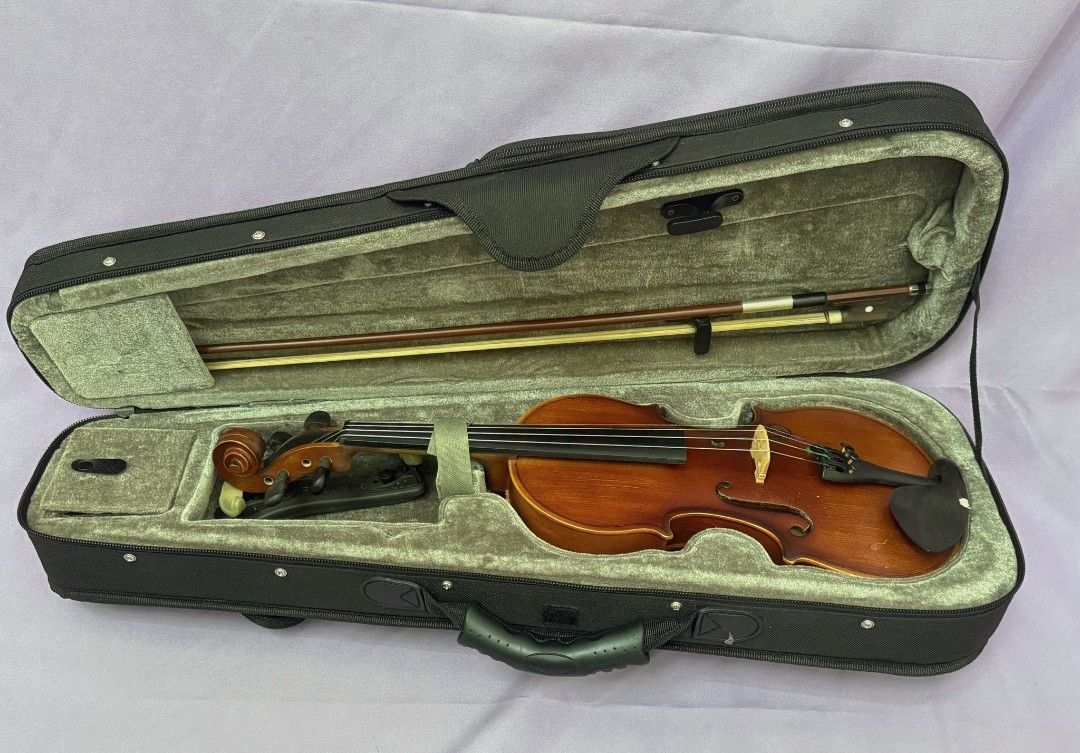 1/4 size USA Schaaf SVA-903 Handmade Student Violin with classic Case, Bow, Shoulder Rest ...