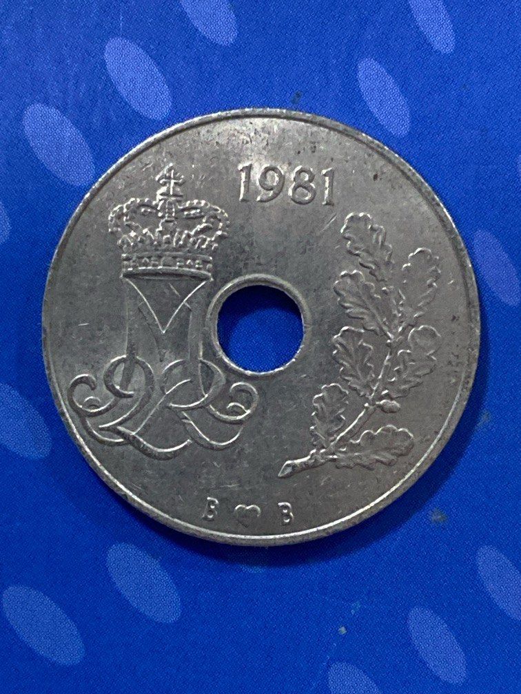 1981 Denmark 25 Ore coin, Hobbies & Toys, Memorabilia & Collectibles ...