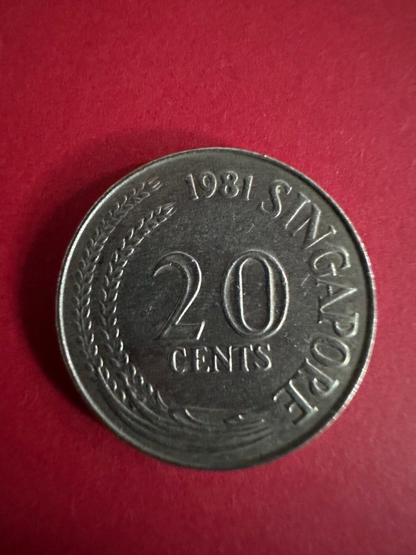 1981 Singapore 20 Cents Coin, Hobbies & Toys, Memorabilia & Collectibles, Currency on Carousell