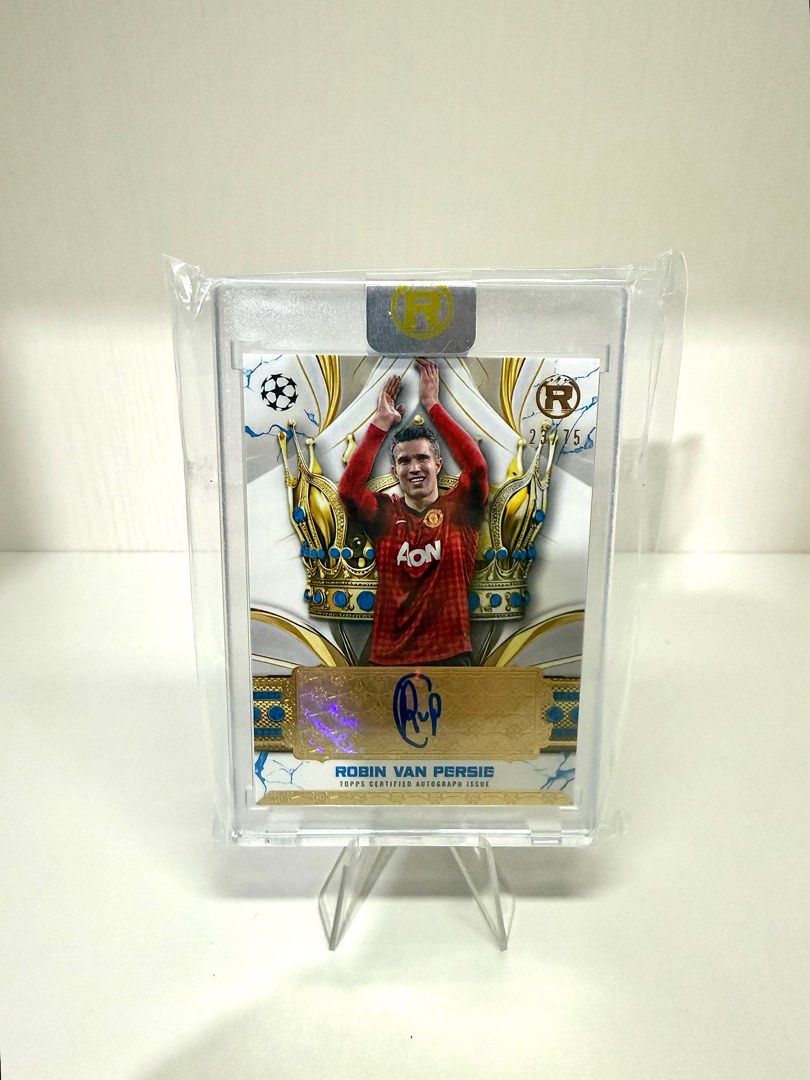 2024-25 Topps Reverence UEFA CC Robin van Persie Crowned Legend Auto ...