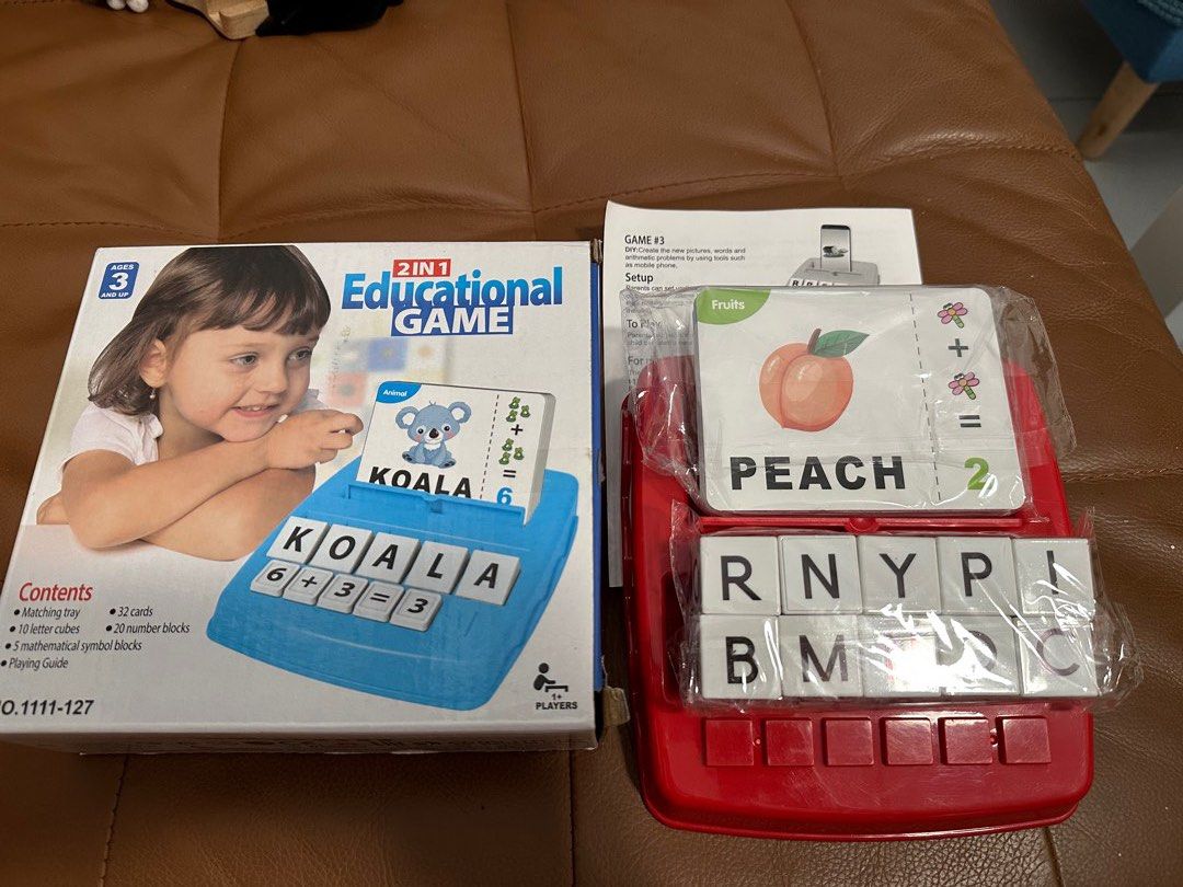 2-in-1 Educational Game for Kids, Hobbies & Toys, Toys & Games on Carousell