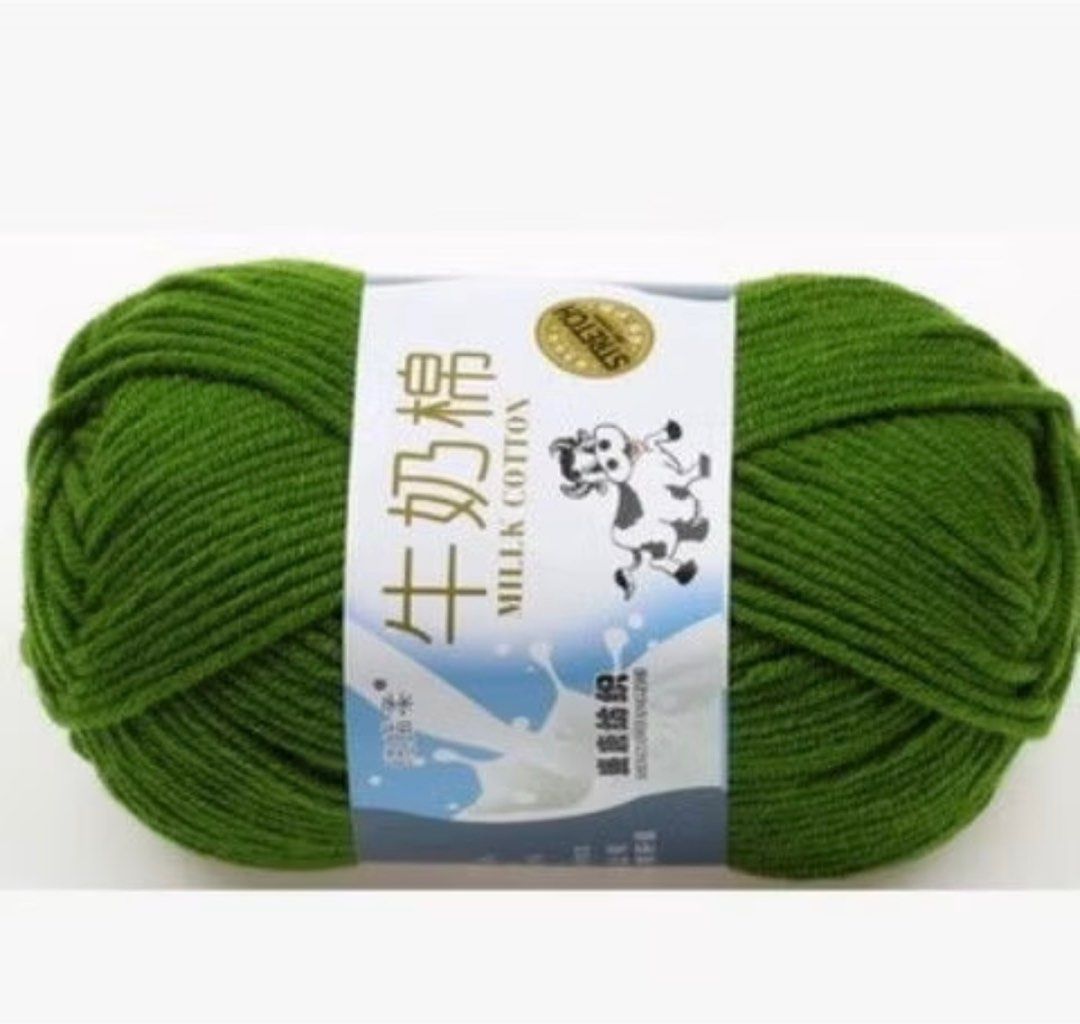 5 Ply Milk Cotton (Grass Green), Hobbies & Toys, Stationery & Craft ...
