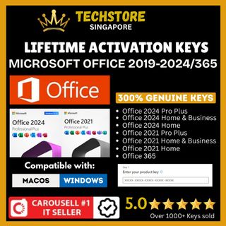 🔥 Preferred Seller with 6,000s Reviews🔥 Microsoft Office 2024 / 2021 ...