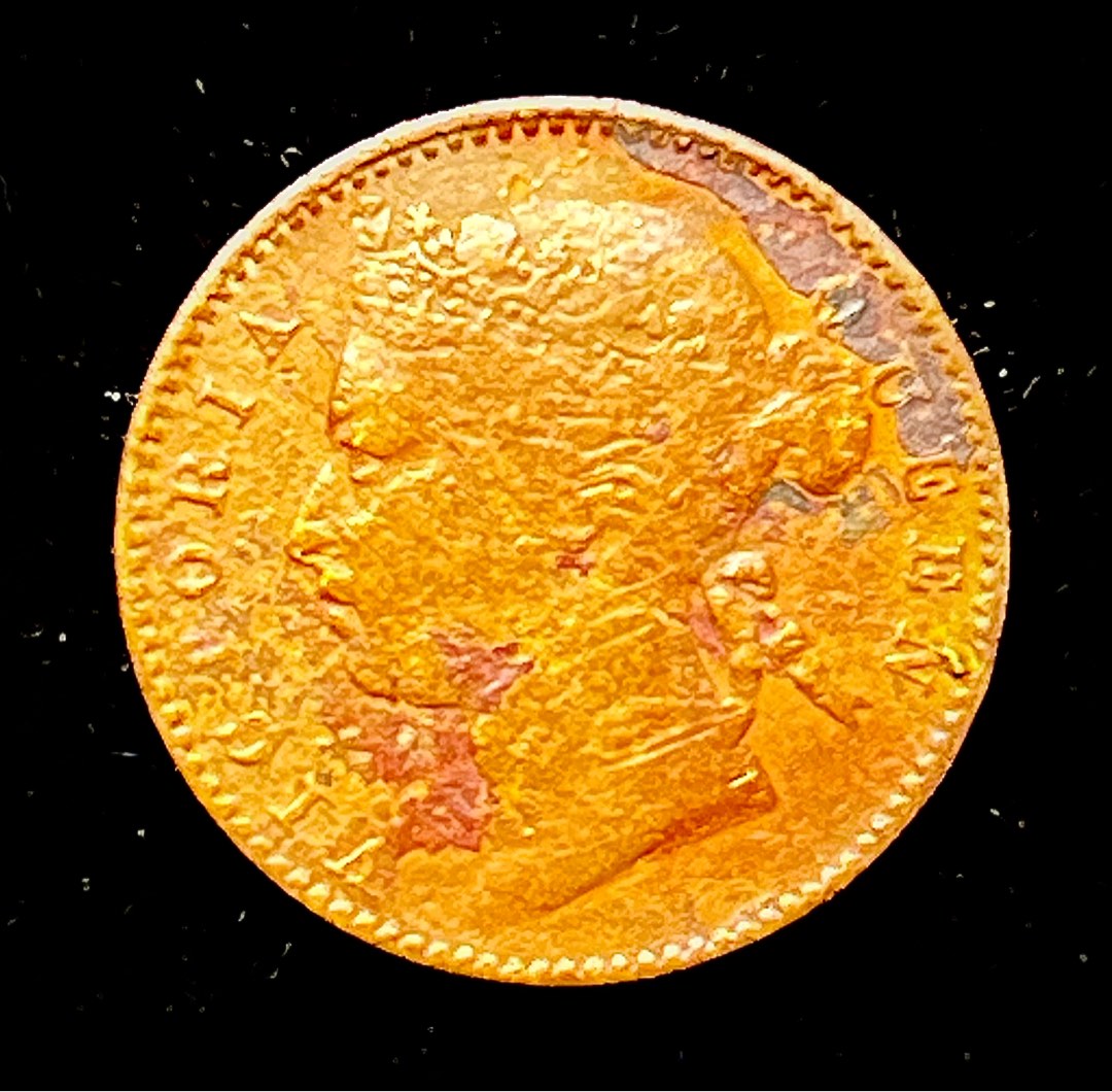 1901 Olden British Straits Settlements Queen Victoria Quarter ¼-Cents ...