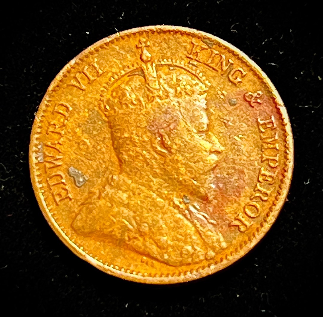 1905 Olden British Straits Settlements King Edward VII Quarter ¼ Cent ...