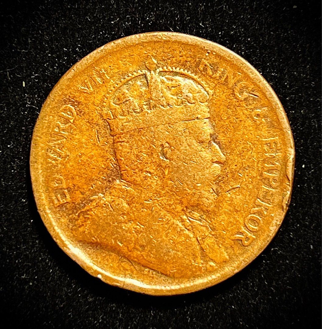 1903 Olden British Straits Settlements King Edward VII ONE 1-Cent ...
