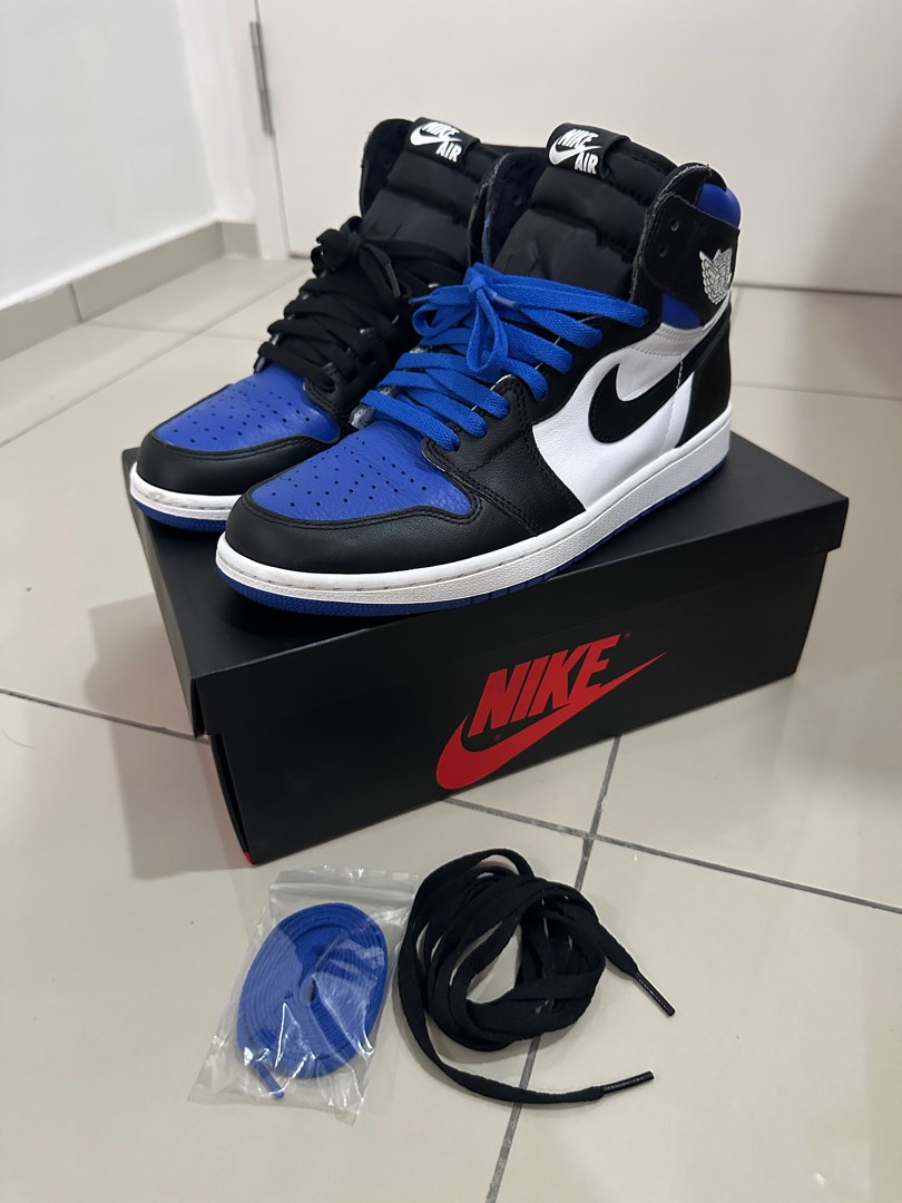 Air Jordan 1 Retro High OG Royal Toe, Men's Fashion, Footwear, Sneakers ...