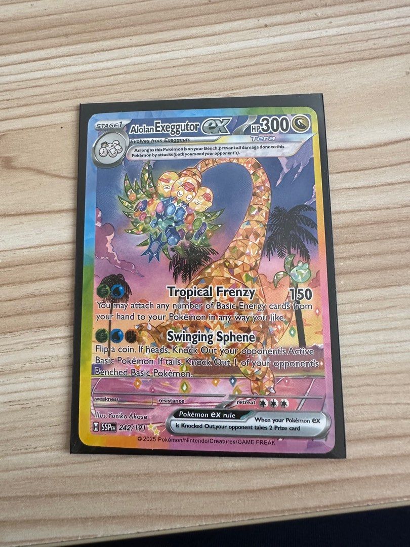 Alolan Exeggutor EX 242/191, Hobbies & Toys, Toys & Games on Carousell