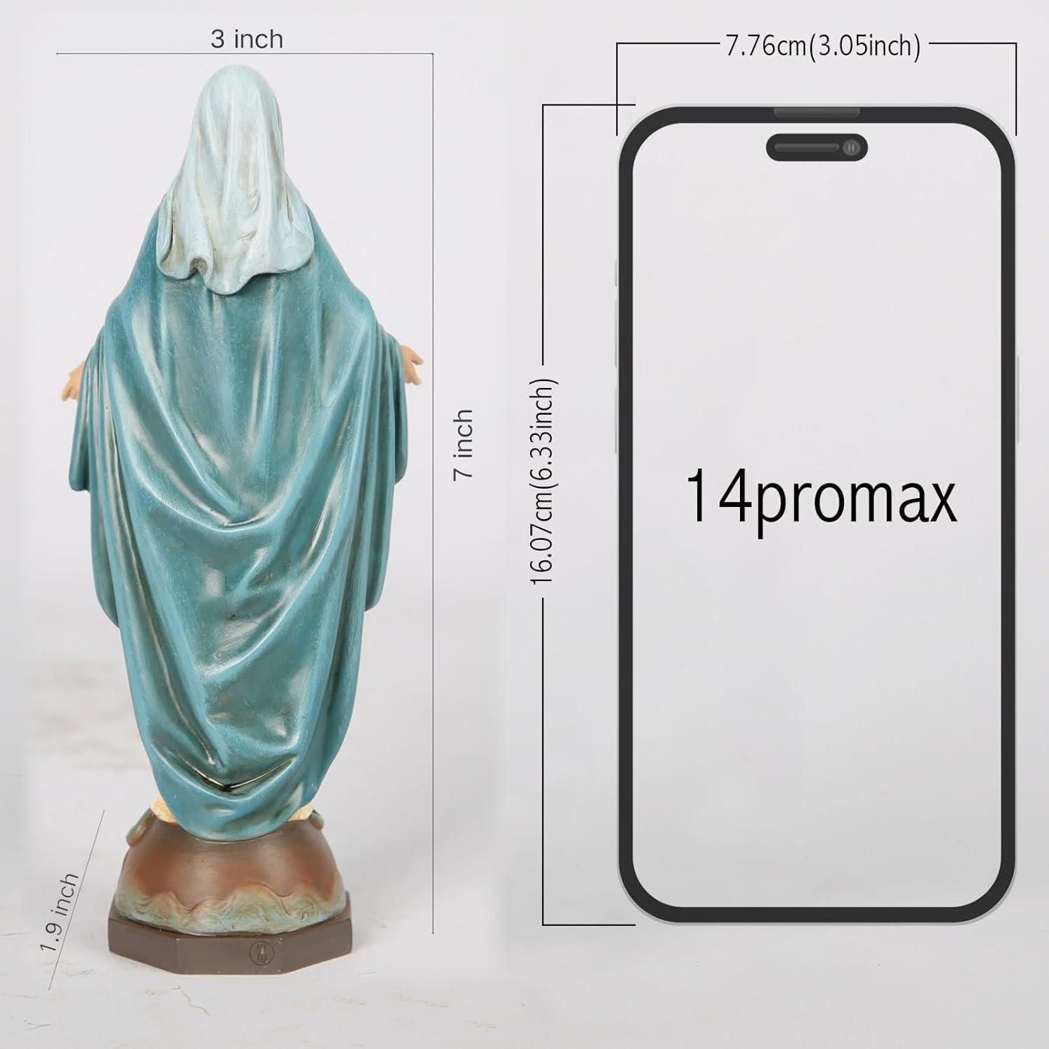 BC Catholic Our Lady of Grace Statue, Holy Mother Virgin Mary Figure, Religious Gfit of Home ...