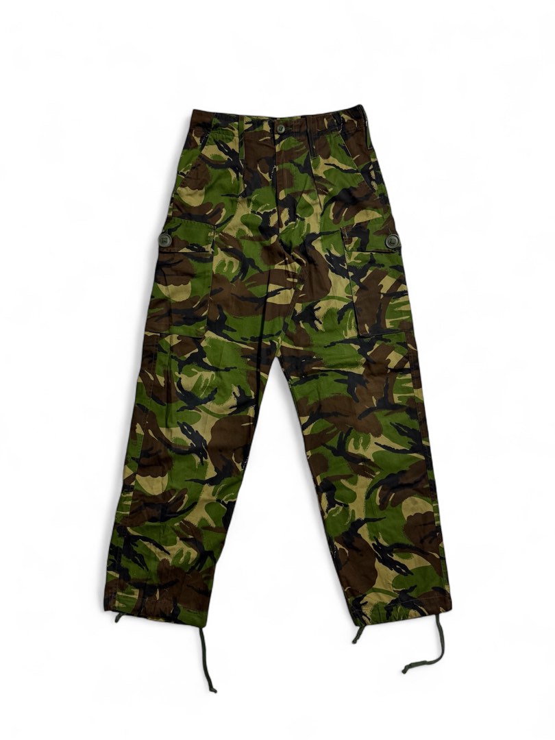 British Army Issue DPM Combat Camo Woodland Cargo Pants, Men's Fashion ...