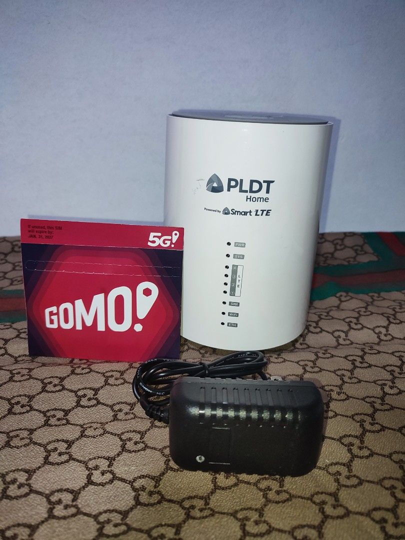 Bundle set Pldt home prepaid wifi modem and new gomo sim with one month ...