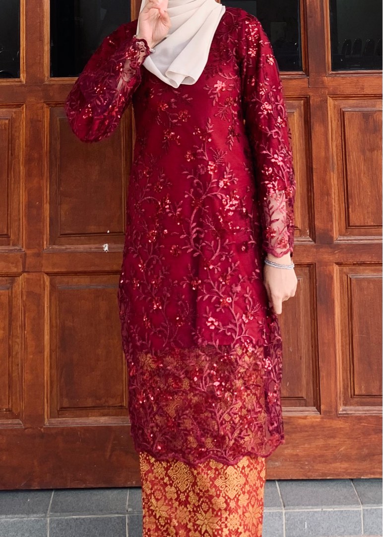 Ceo Chomel Hiraa Songket, Women's Fashion, Muslimah Fashion, Baju ...