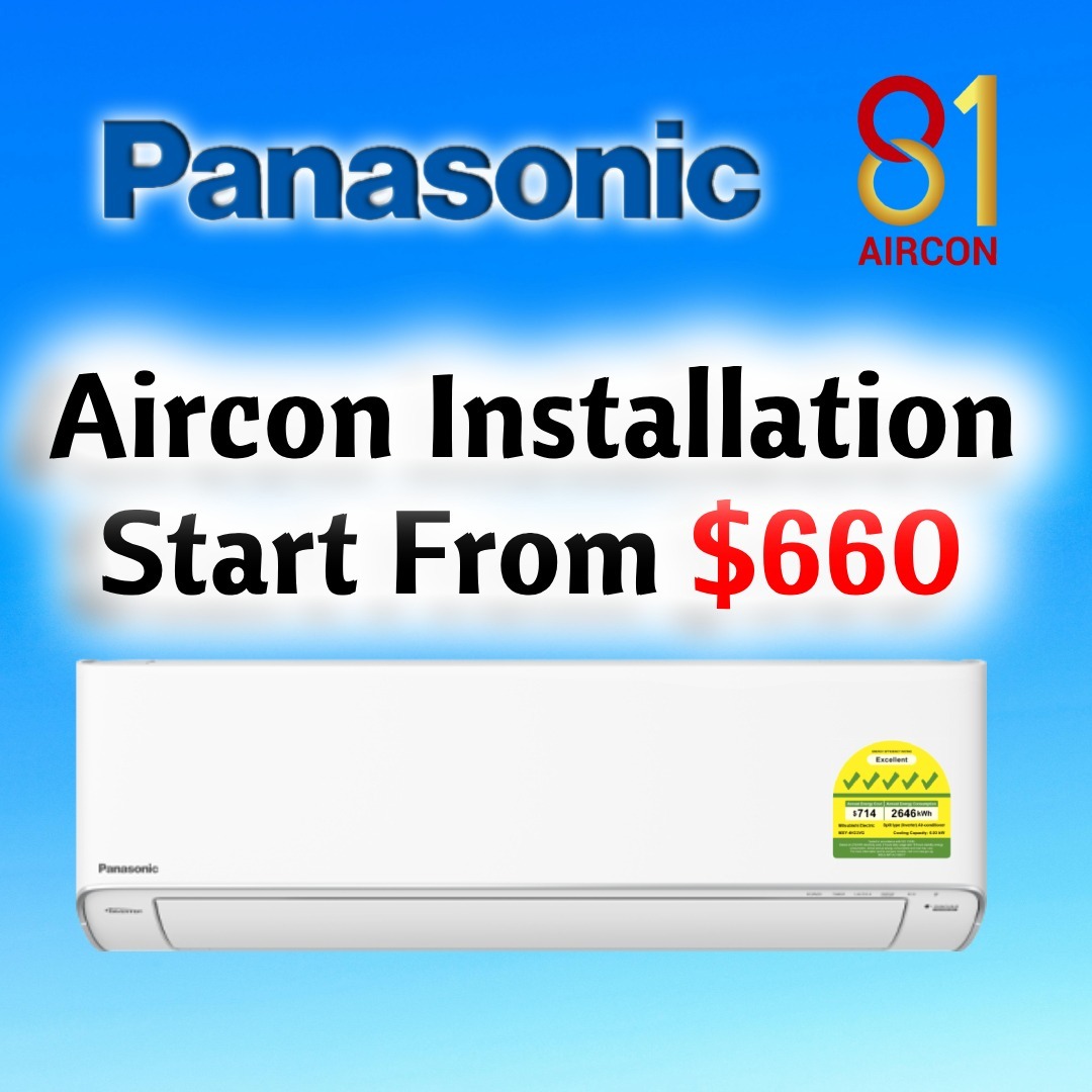 Cheapest Panasonic Aircon Installation | System 1/2/3/4 | Full ...