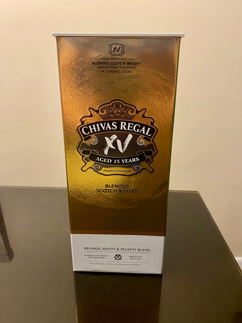 Chivas Regal XV Aged 15 Years, Food & Drinks, Beverages on Carousell