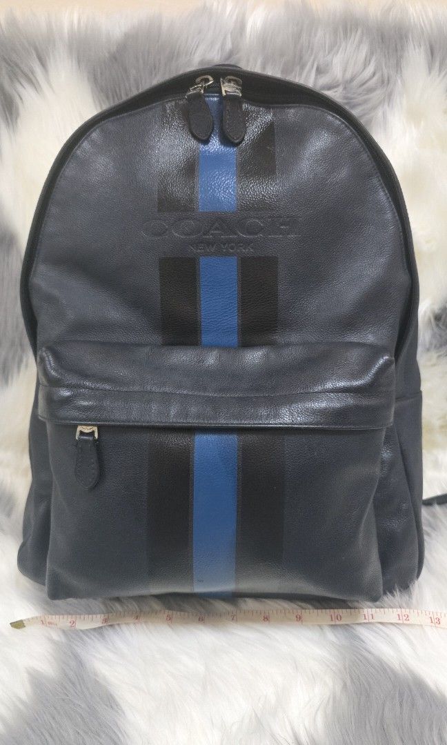 Coach backpack dark blue black, Men's Fashion, Bags, Backpacks on Carousell