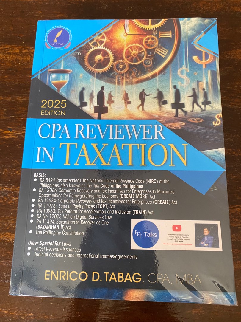 CPA Reviewer in Taxation 2025 Edition, Hobbies & Toys, Books ...