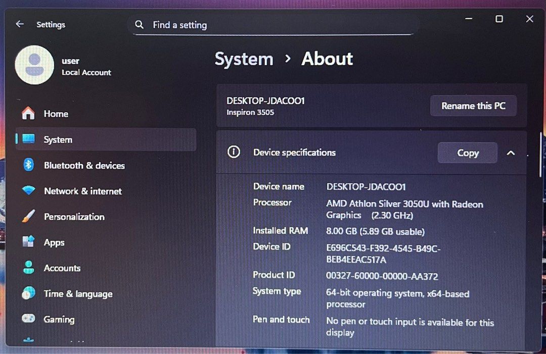 Dell Inspiron Laptop 256GB SSD, Computers & Tech, Laptops & Notebooks ...