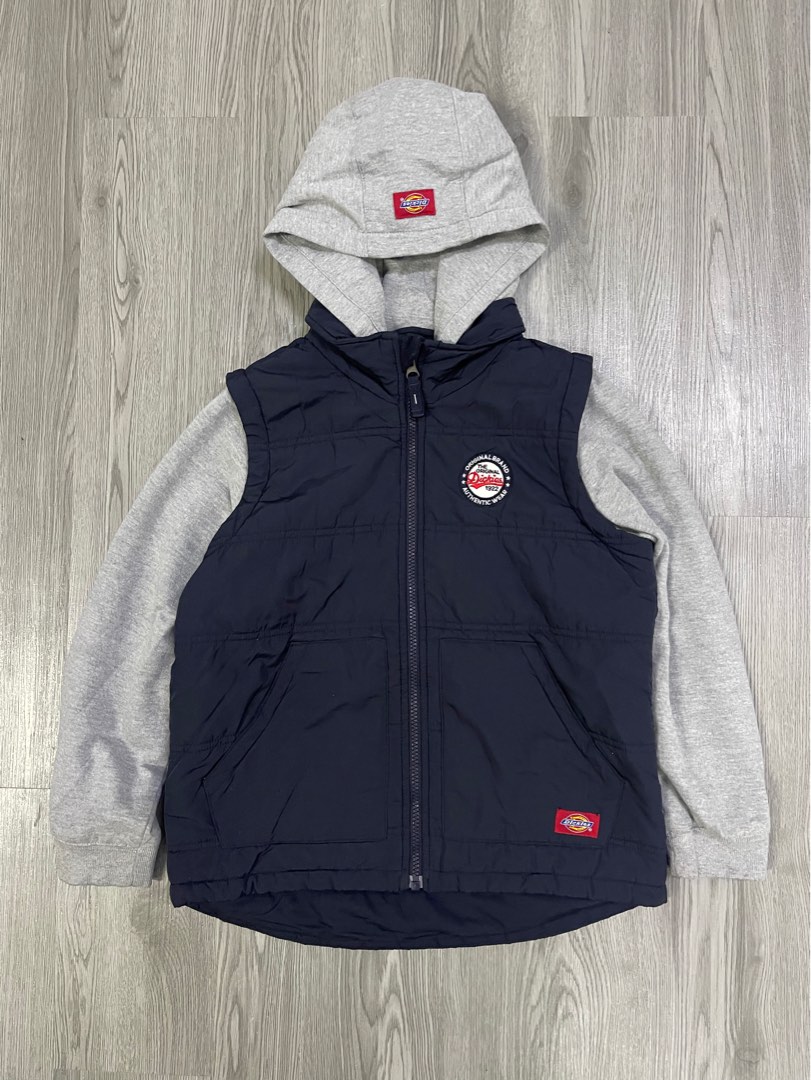 Dickies Puffy Body Hooded Jacket, Babies & Kids, Babies & Kids Fashion ...