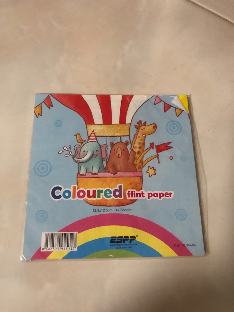 ESPP Coloured Flint Paper - 42 Sheets (2 packets), Everything Else on ...