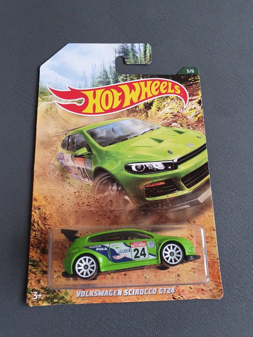 Hot Wheels vw volkswagen scirocco GT24 backroad rally green 24 racing ...