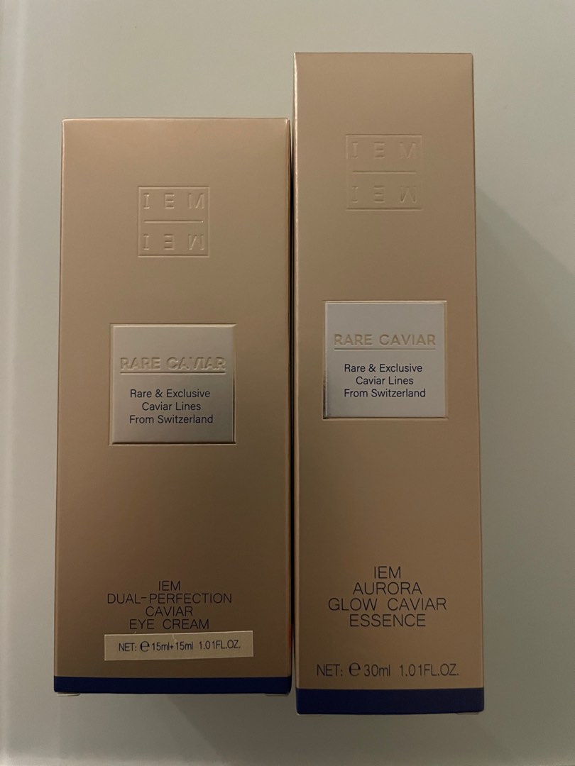 IEM Rare Caviar Eye Cream & Aurora Glow Caviar Essence Set, Beauty ...