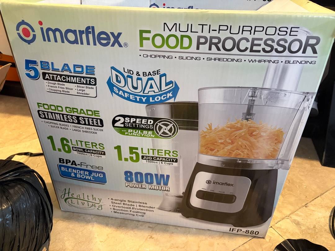 Imarflex Multi-Purpose Food Processor with blender, TV & Home ...