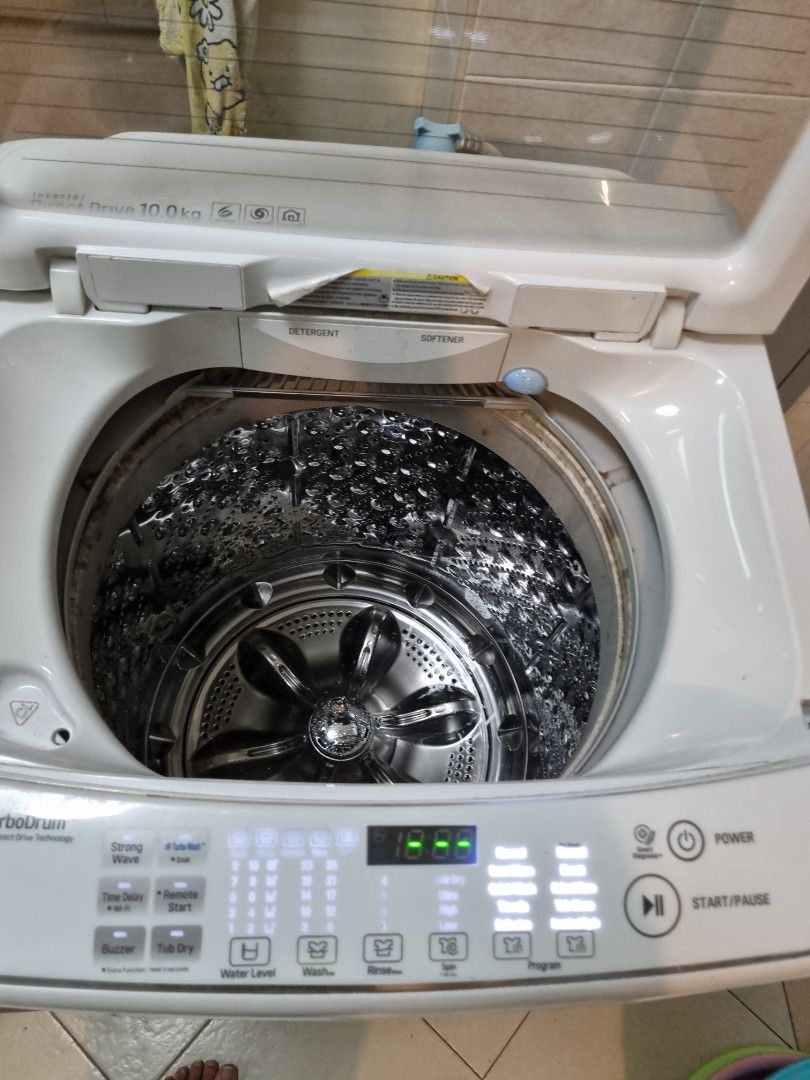 LG Direct Drive 10.0kg Top Load Washing Machine, TV & Home Appliances ...